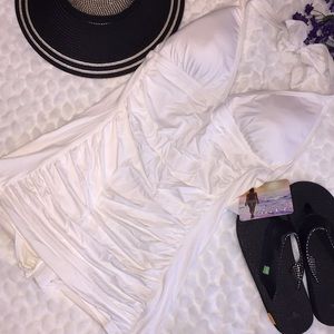 Coco Rave | Swim | Coco Rave Halter Ruched Bodice Kendall Swim Dress ...